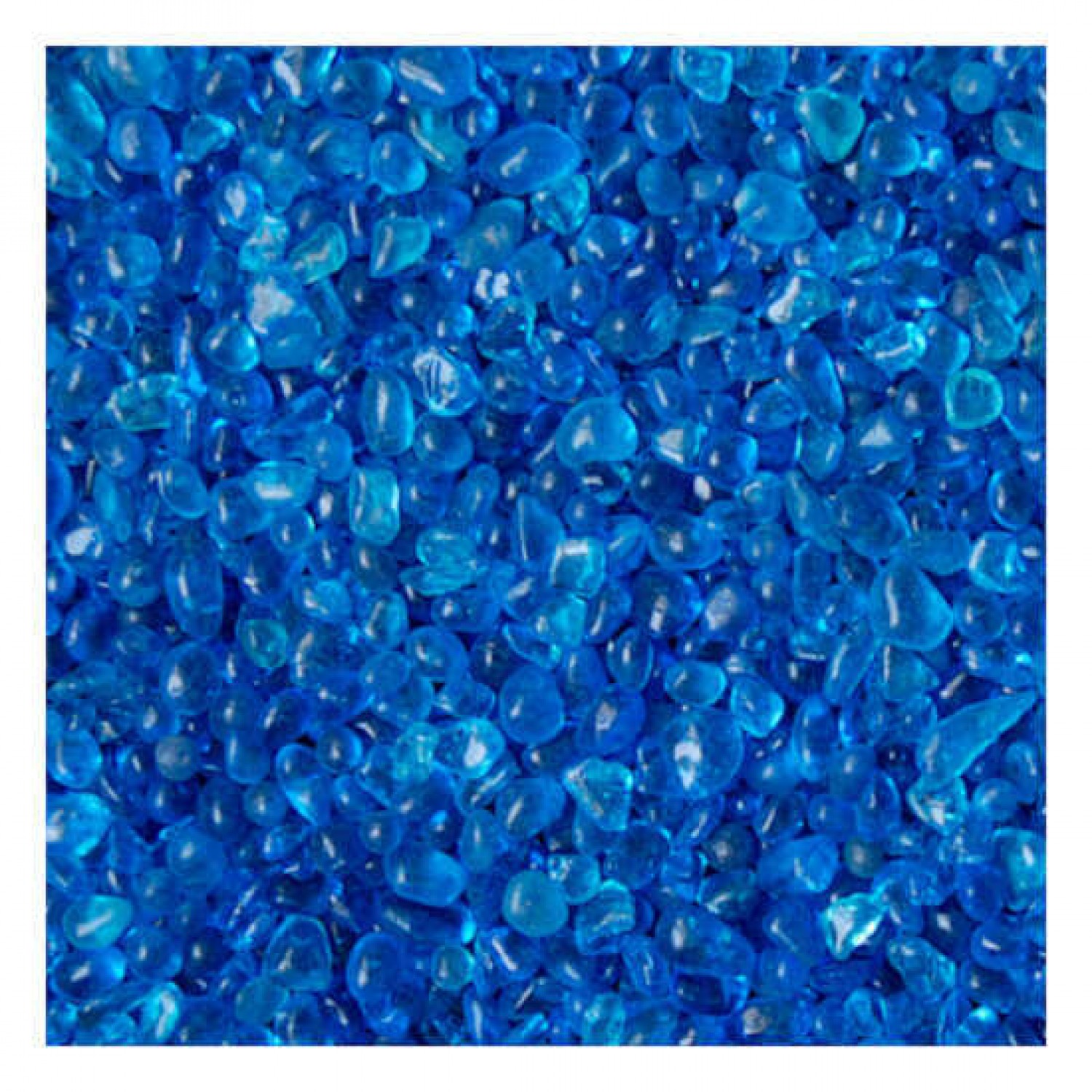 Glass Blue Beads 1kg (3-6mm)-Garden-Indoor Decoration