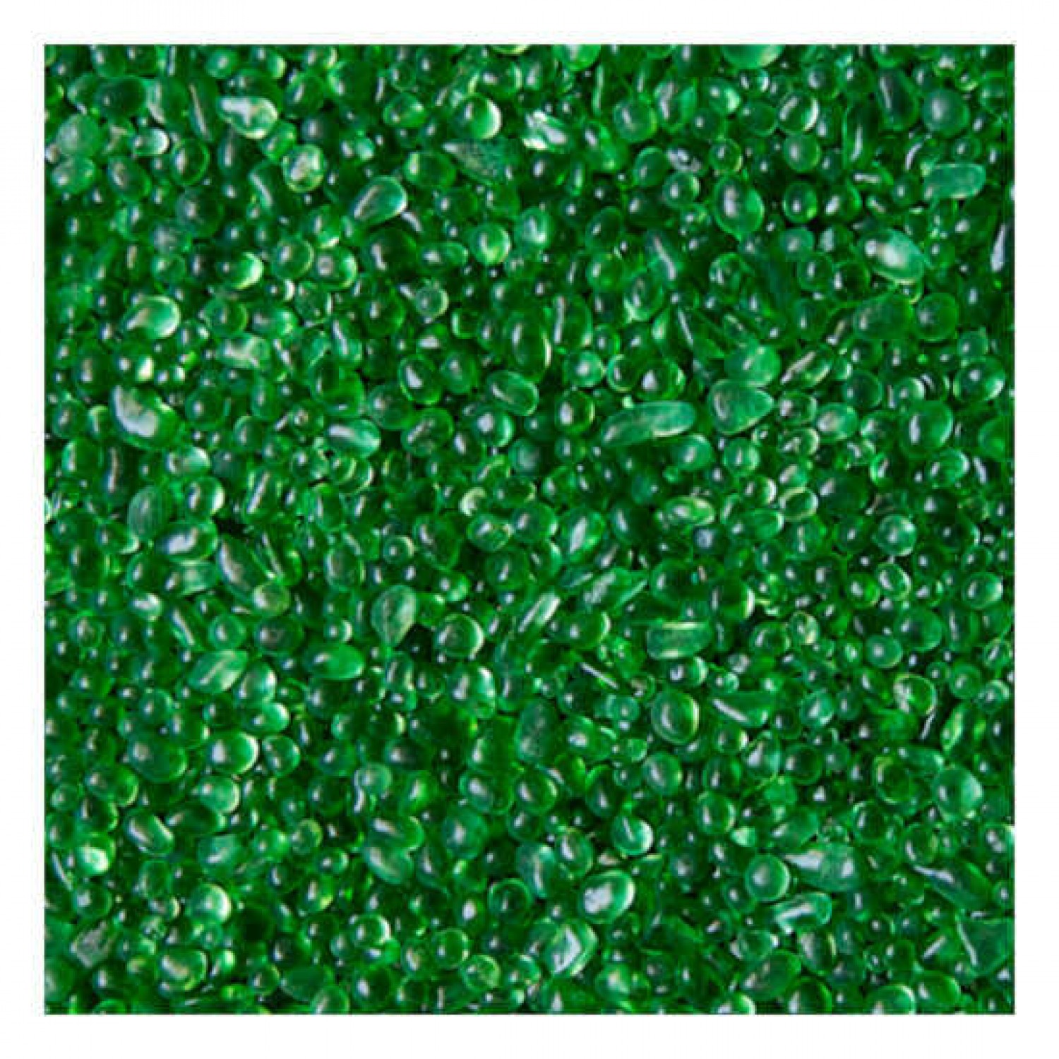 Glass Green Beads 1kg (1-3mm)-Garden-Indoor Decoration