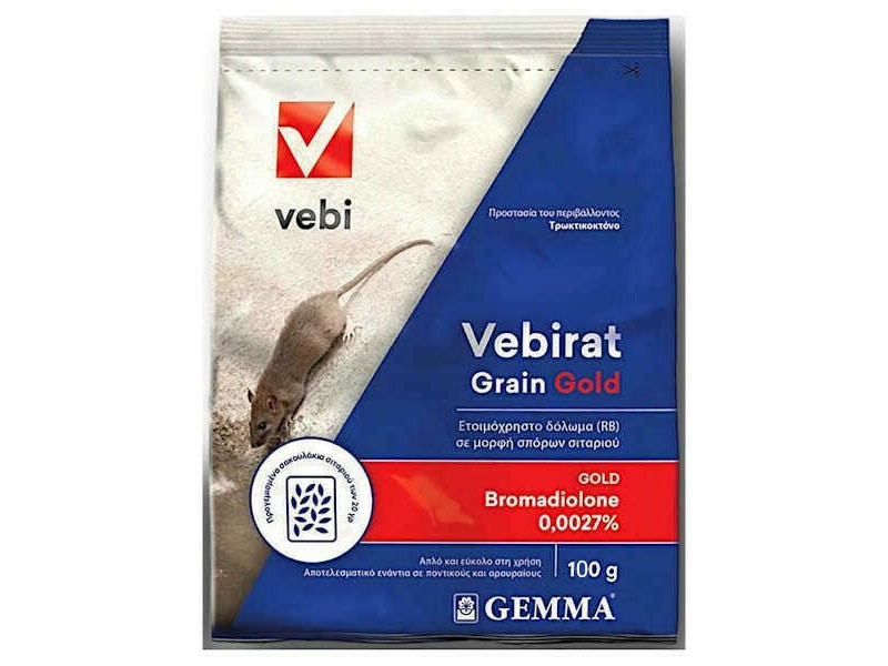 VEBIRAT GRAIN GOLD 100g Bait Rat Poison