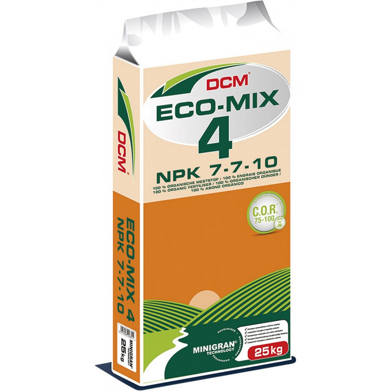 Organic Complete Fertilizer ECO-MIX 4 DCM (7-7-10) 25 kg