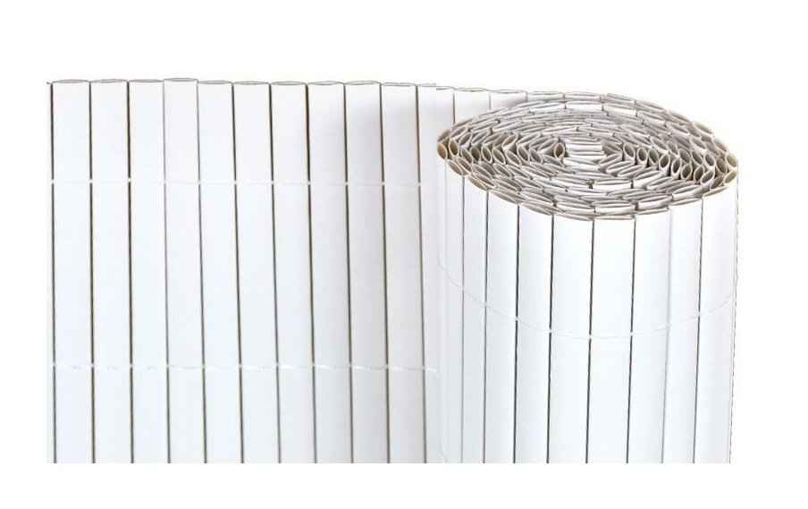 Καλαμωτή PVC 20mm/100(Υ)x300cm Λευκό Χρώμα Διπλής Όψης