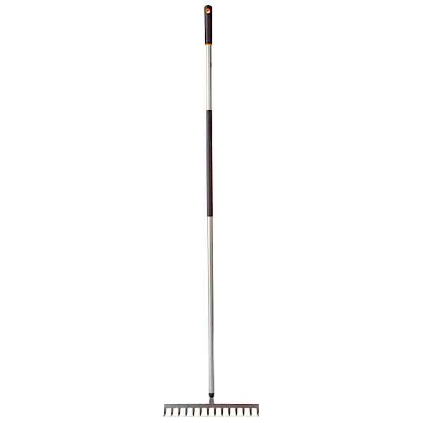 Fiskars Ergonomic Soil Rake 38 cm 700 grams Metal Shaft