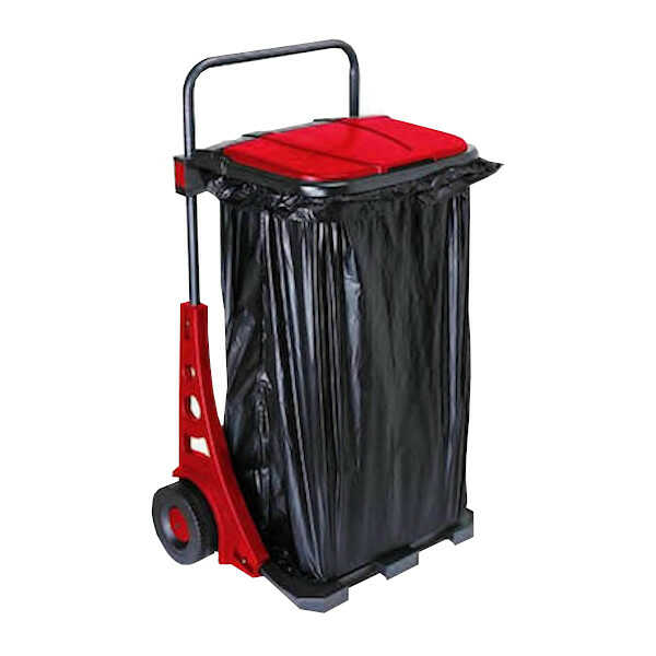 Garden Garbage Bin on Wheels & Bag BENMAN 74993