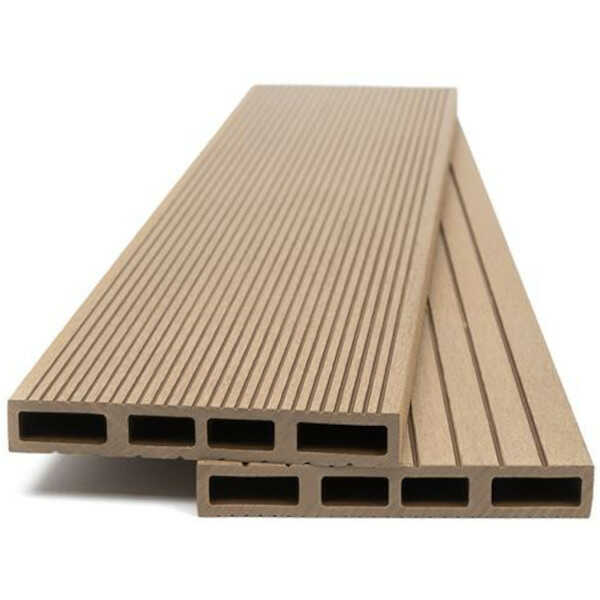 WPC Fencing Board 2x14x360cm OAK NATURAL (150) Double Sided